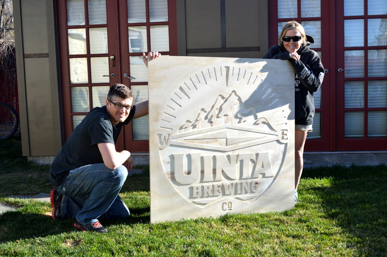 Uinta-Brewing-Company-Wood-Custom-Sign - Ban Supply Co